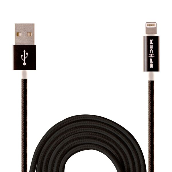 SPIDER Lightning Charging and Sync USB Cable-with LED indicator light ...